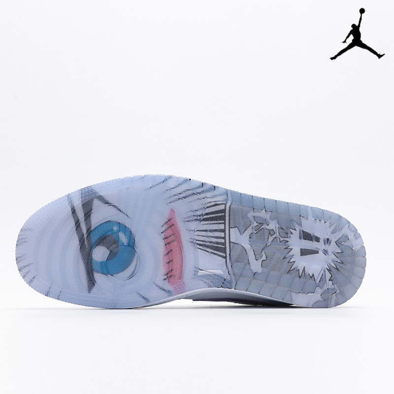 Air Jordan 1 Low 'Mighty Swooshers' Blue White-DM5442-040-Sale Online